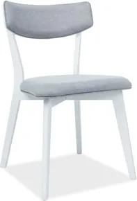 Židle KARL bílá/šedá