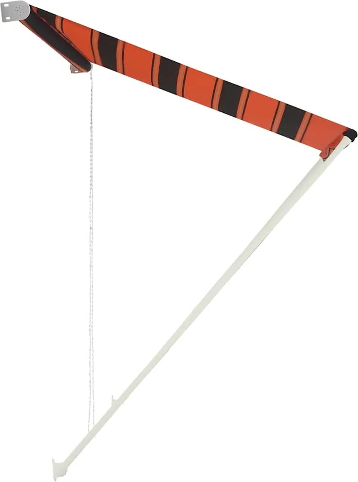 Zatahovací markýza 400 x 150 cm oranžovo-hnědá 145899
