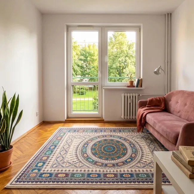 Protiskluzový koberec NOVO orientální vícebarevný