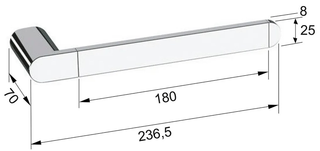 SAPHO RF006/15 Flori držák ručníků otevřený, černá mat