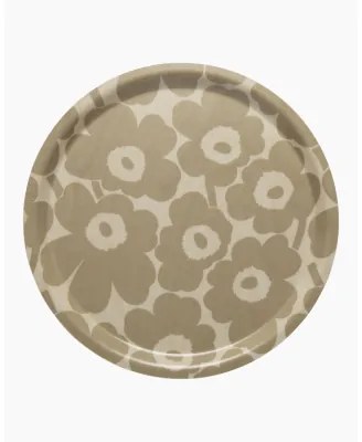 Kulatý podnos Unikko béžový 31 cm Marimekko