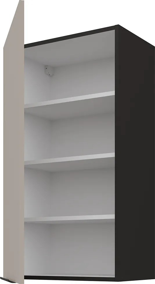 Kuchyňská linka ARIA cb | 390 cm | UNI dvířka | ANTI FINGERPRINT povrch | černá/béžová