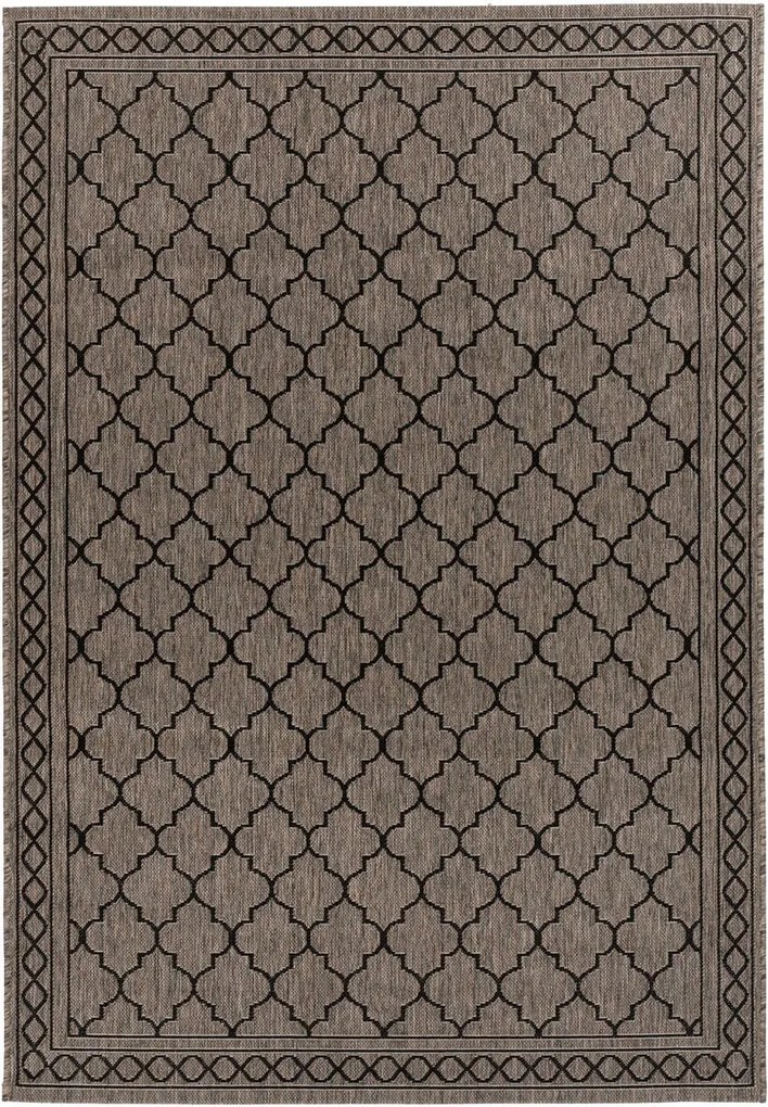 XXXLutz KOBEREC, 80/150 cm hnědá, šedá - Online Only koberce & rohožky - 005937069101