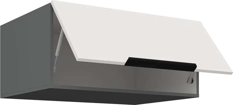 ARIA aw | horní skříňka 80 NAGU-36 1F výklopná | 80 cm | HLUBOKÁ | ANTI FINGERPRINT povrch | antracit/white