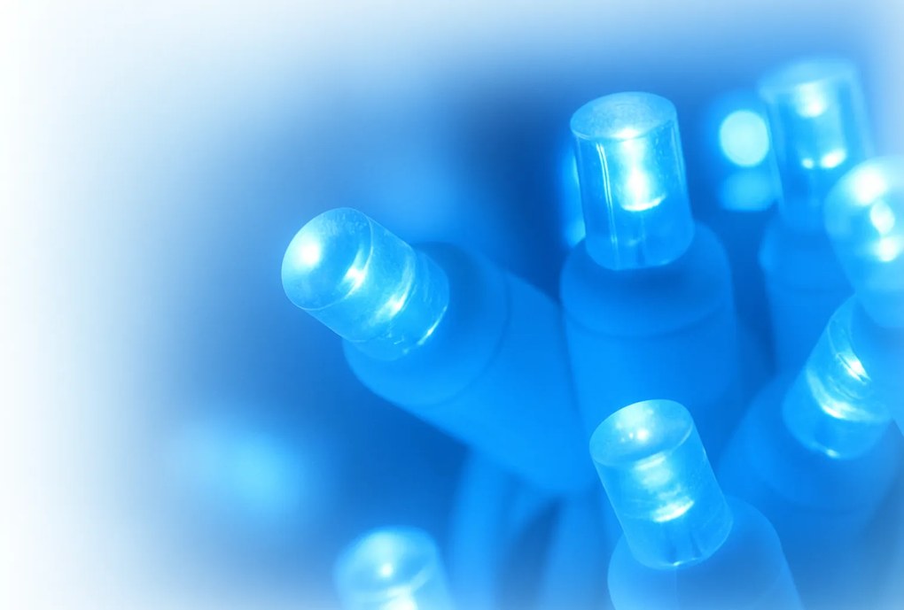 Vánoční světýlka LED záclona FLASH modrá 500 LED