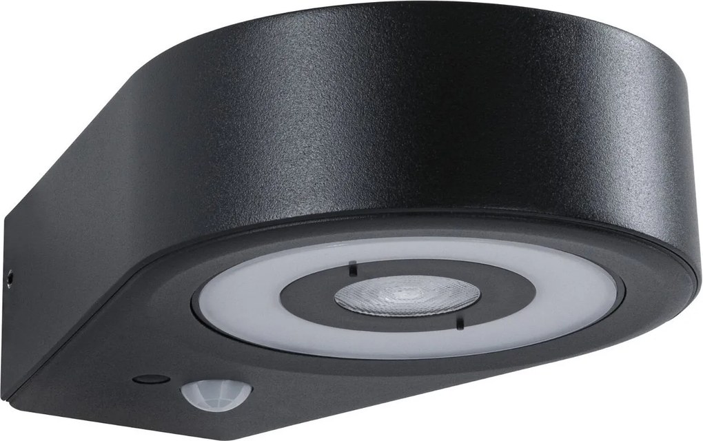 P 94865 LED venkovní nástěnné svítidlo Silma pohybové čidlo IP44 65x186mm 3000K 5,5 / 1x0,7W 230V antracit hliník - PAULMANN