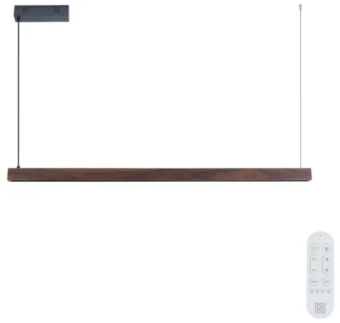 Immax NEO 07300L-LED Stm lustr na lanku MADEIRA 26W/230V Wi-Fi Tuya 122 cm ořech