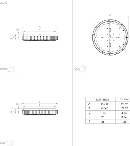 Eglo 39747 - LED Stmívatelné stropní svítidlo BALPARDA LED/52,4W/230V