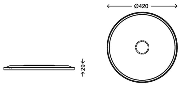 Briloner 3392-015 - LED Stropní svítidlo FREE LED/22W/230V pr. 42 cm