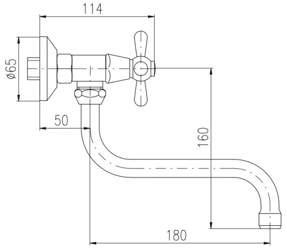 RAV Slezák MK101.5/21CMATSM -Dřezová/umyvadlová baterie MORAVA RETRO černá/mosaz