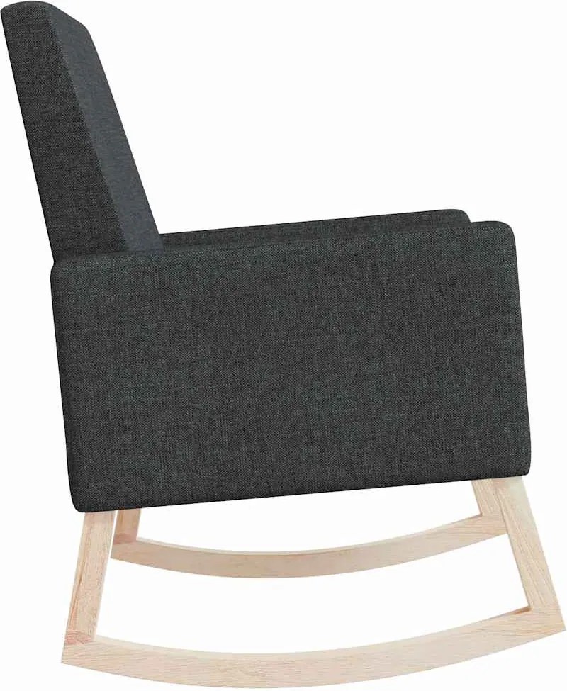 Houpací křeslo černé textil 329417