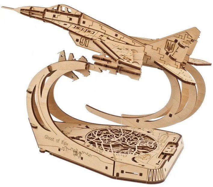 Ugears 3D dřevěné mechanické puzzle The Ghost of Kyiv