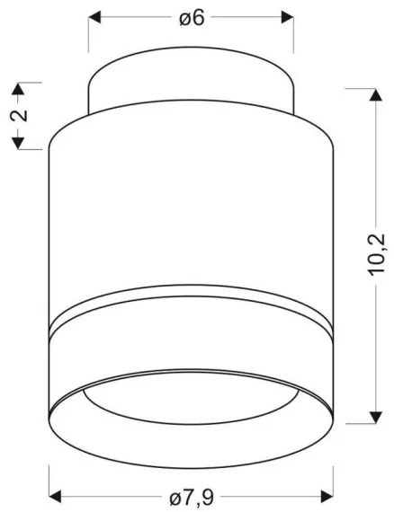 LED Stropní svítidlo TUBA LED/12W/230V