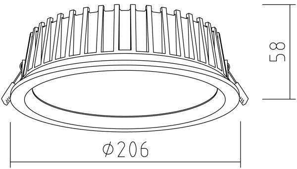 APLED - LED Podhledové RONDO WOODLINE LED/12W/230V 3000K pr. 20 cm jasan masiv