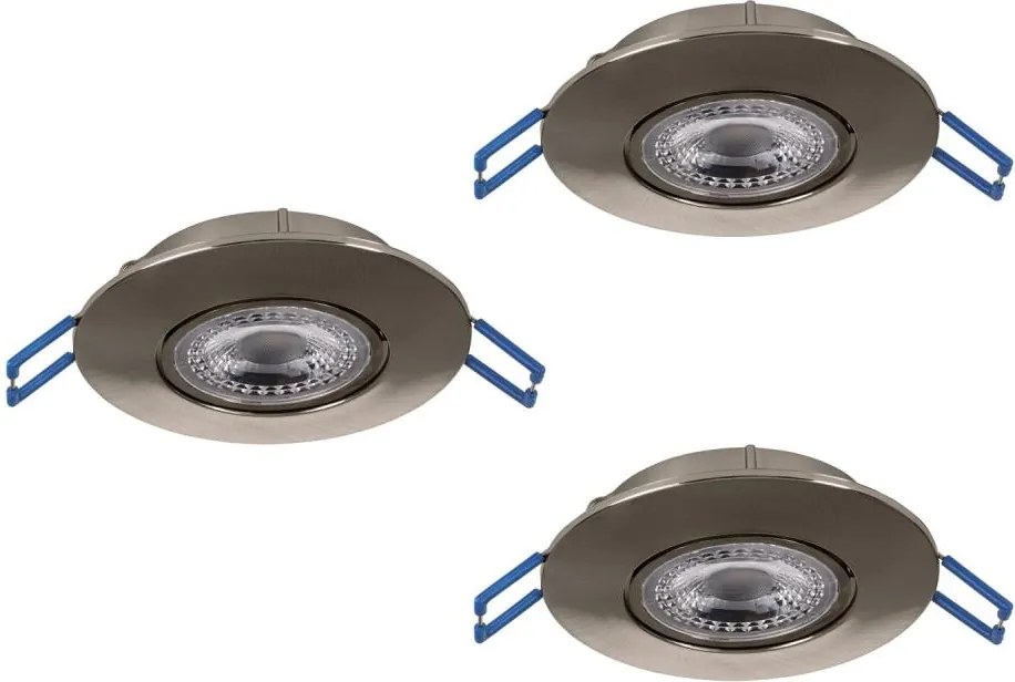 Eglo 300193 - SADA 3xLED Podhledové svítidlo GEDREZ LED/4,9W/230V pr. 9 cm chrom
