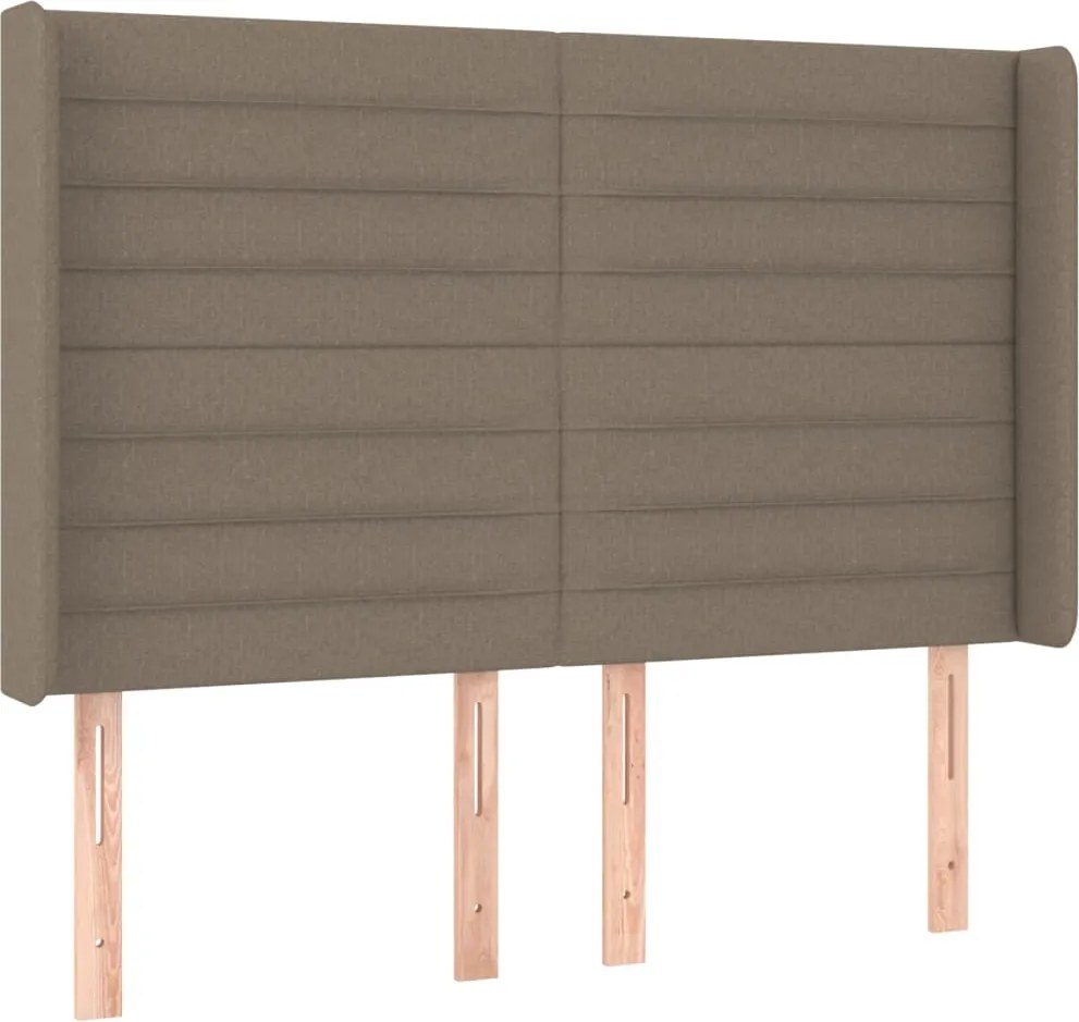 Box spring postel s matrací a LED taupe 140x200 cm textil 3138401