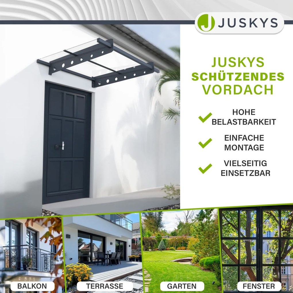 Juskys Vchodová stříška Manila Velikost: 100 × 80 cm