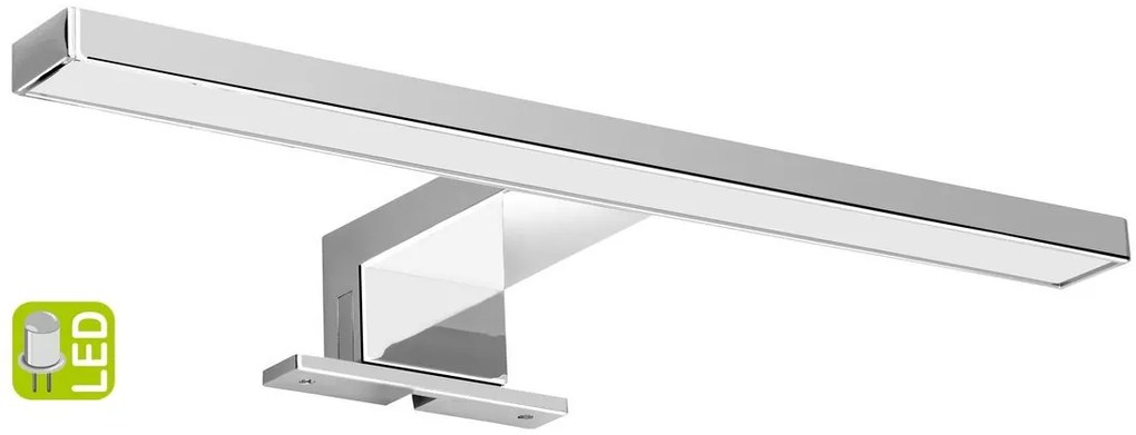 Aqualine Aqualine SERAPA LED svítidlo 5W, 230V, 300x40x100mm, plast, chrom