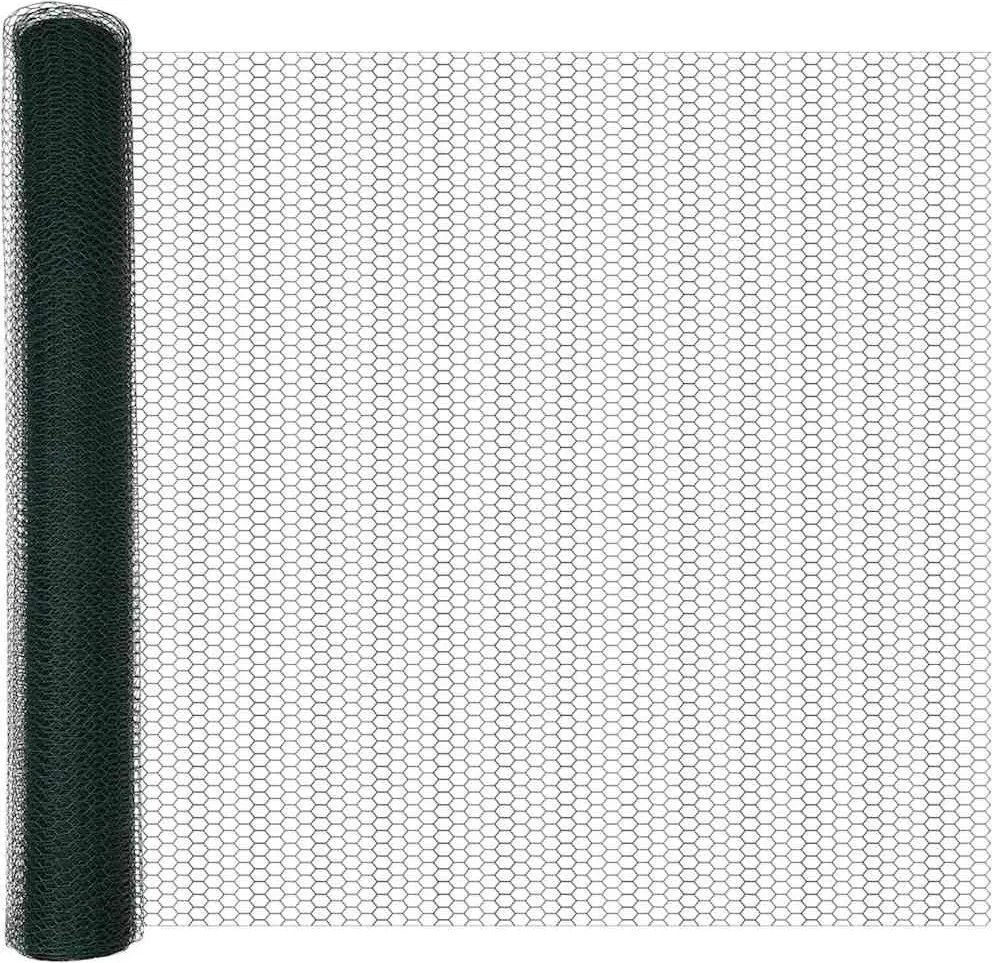 Hexagonální kotvení plotu 10 x 1,4 m Ocel potažená PVC Zelená 3352645