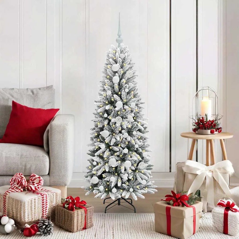 Umělý vánoční stromeček Bílá 120 cm PVC, plast, ocel a PE 3396024