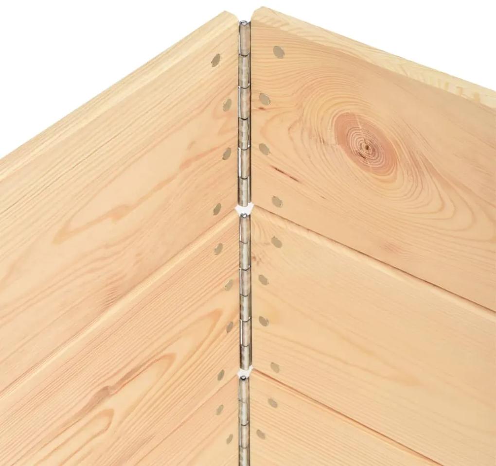 Vyvýšené záhony 3 ks 80 x 120 cm masivní borové dřevo - Default Title