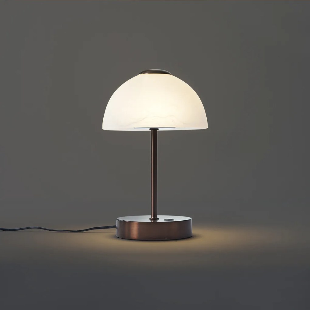 Designová stolní lampa tmavě bronzová vč. LED stmívatelná - Joya
