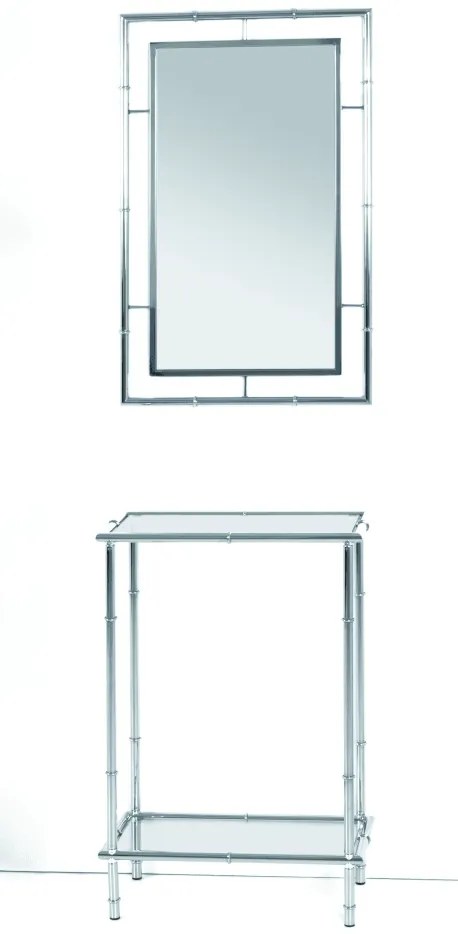 Mørtens furniture Konzolový stolek Zita, 75 cm, stříbrná