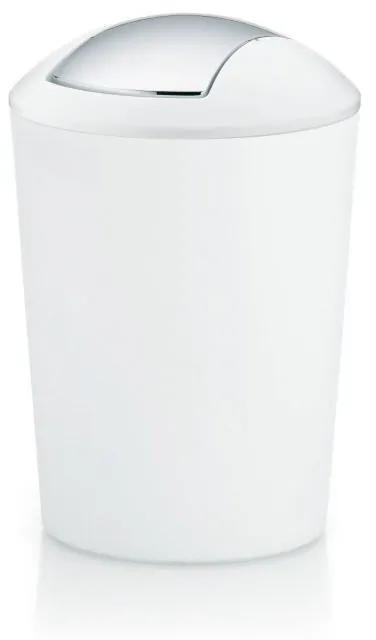 KELA Odpadkový koš MARTA 5L plast, bílý KL-22301