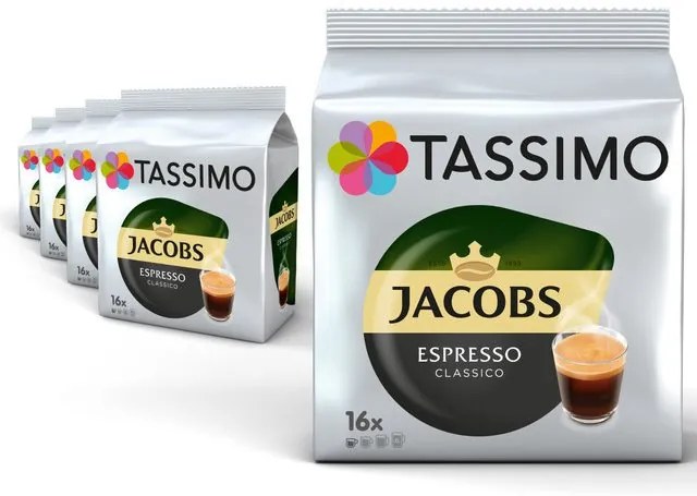 Kávové kapsle tassimo kapsle karton jacobs espresso 80 nápojů