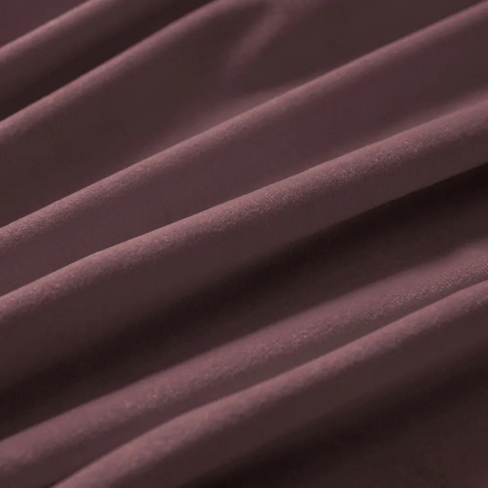 Biante Velký sametový oválný ubrus Velvet Premium SVP-019 Hnědofialový 240x300 cm