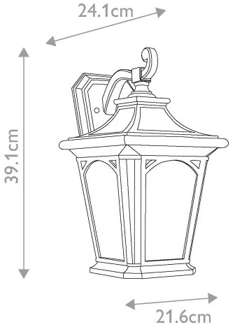 Elstead QZ-BEDFORD2-M - Venkovní nástěnné svítidlo BEDFORD 1xE27/100W/230V IP44