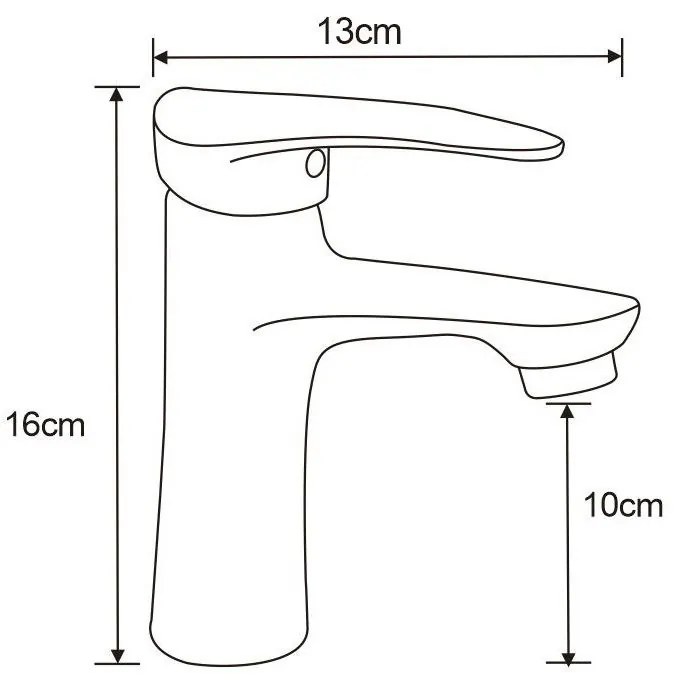 Mexen Irys, umyvadlová baterie, černá, 747500-70