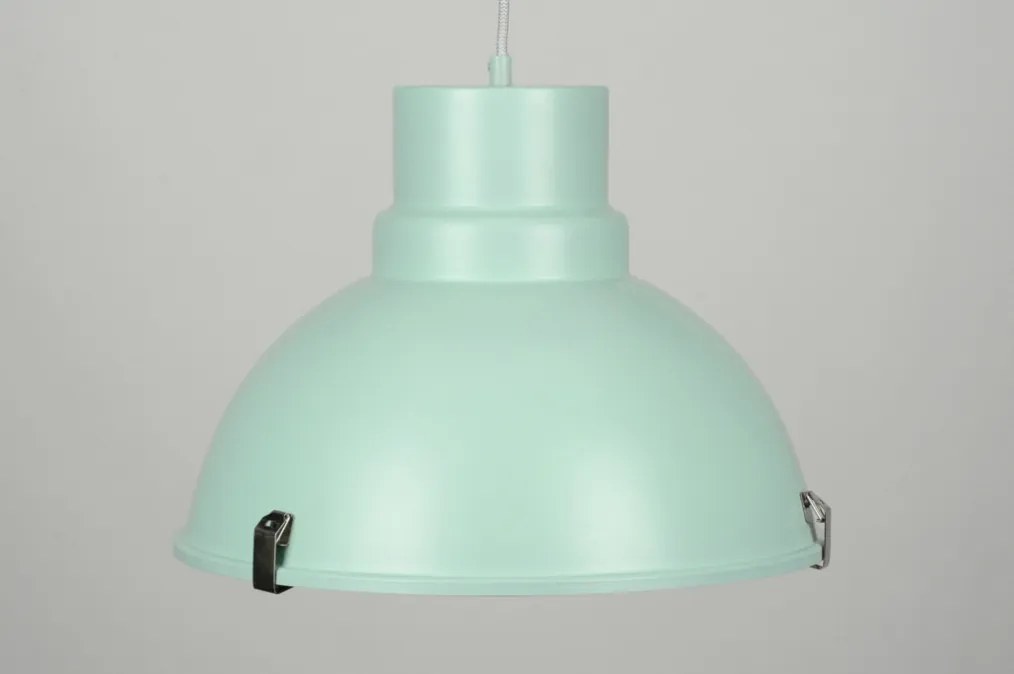 Závěsné modré retro svítidlo do kuchyně Mintbruin