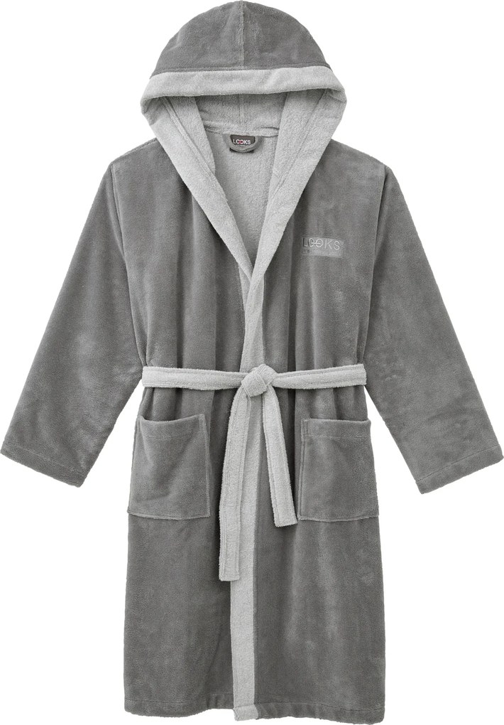 Looks BY Wolfgang Joop Dámský / Pánský župan (šedá, XL)