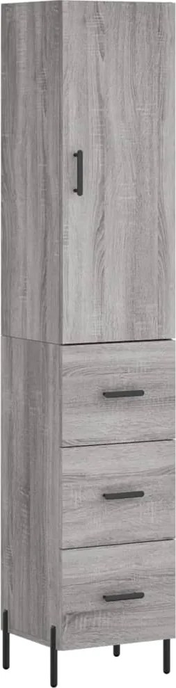 Skříň highboard šedá sonoma 34,5 x 34 x 180 cm kompozitní dřevo 3198863