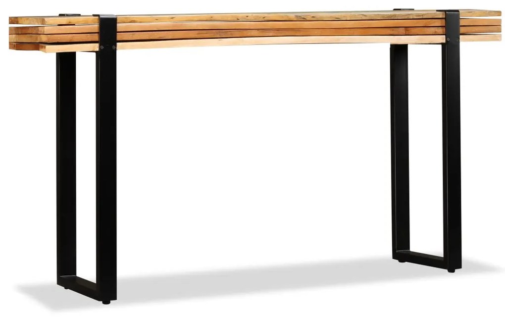 Odkládací stolek, délkově nastavitelný, recyklované dřevo,  244594