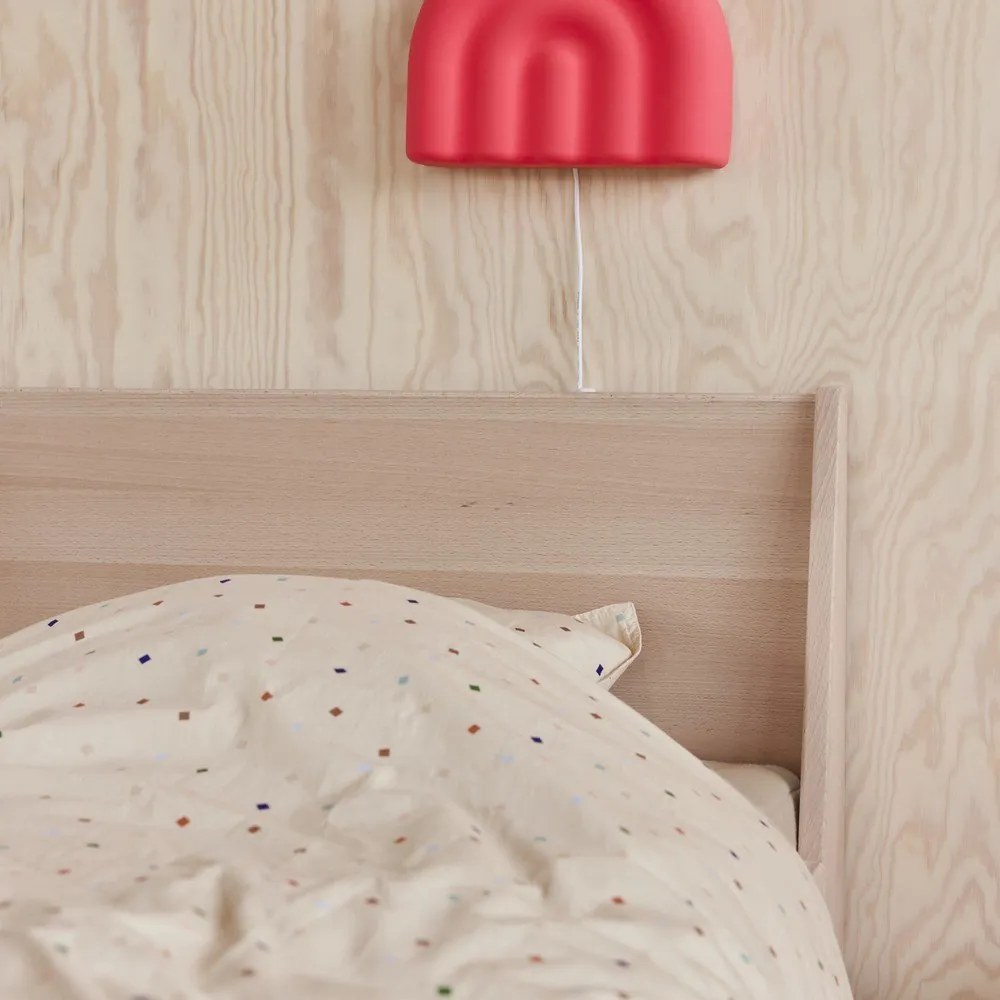 Krémové bavlněné dětské povlečení do postýlky 70x100 cm Konfetti – OYOY Mini