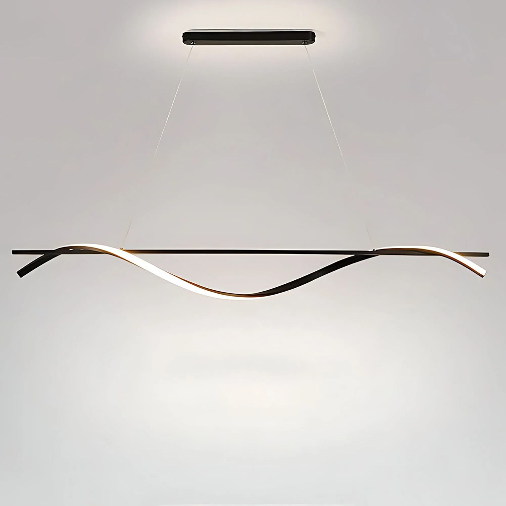 Toolight Toolight, LED závěsná lampa 120cm, 27W, 3000K, LHJ019-CP, černá, OSW-50004