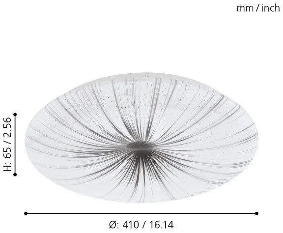 Eglo 98325 - LED Stropní svítidlo NIEVES LED/19,5W/230V
