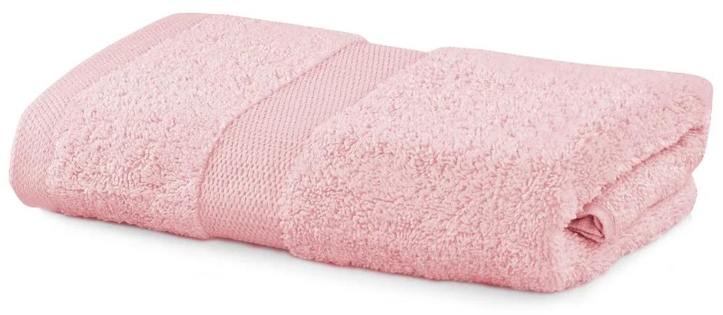 DecoKing - Sada bavlněných ručníků Pudrově růžová MARINA HLADKÉ