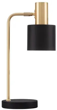 Rustikální stolní lampa Paz černé