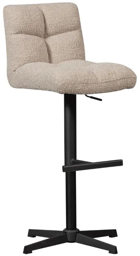 OnaDnes -20% Hoorns Béžová bouclé barová židle Darin 60-80 cm