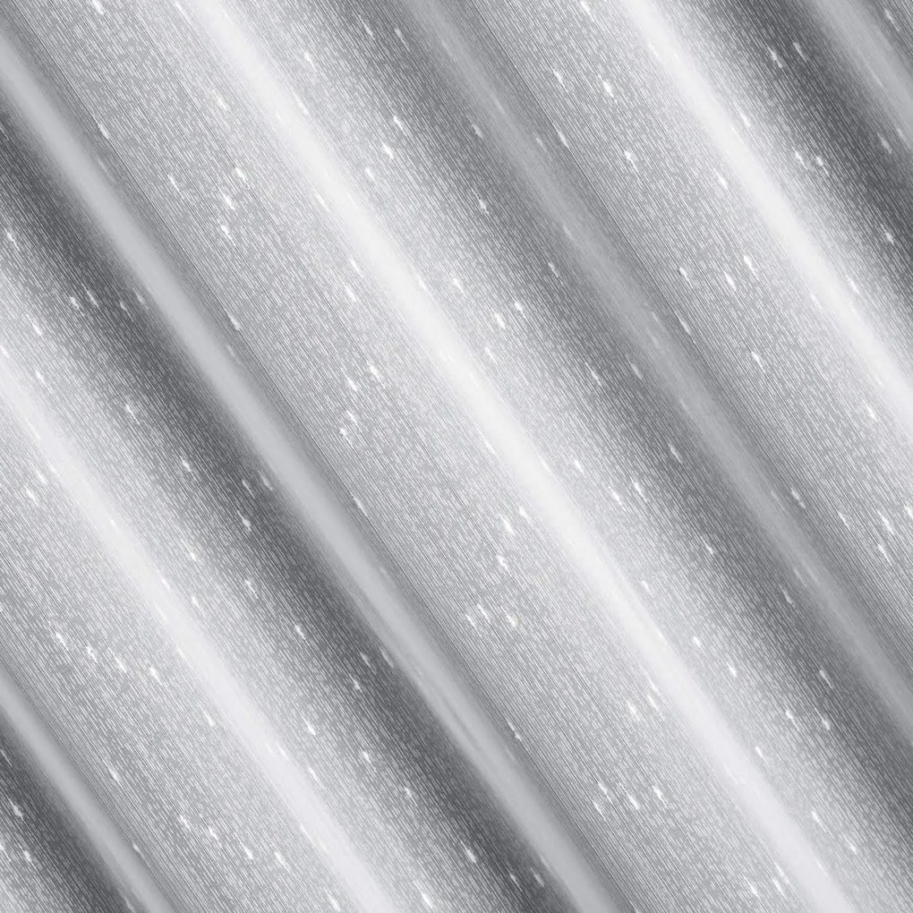 Bílá matná síťovinová záclona VANITA s jemným dešťovým efektem