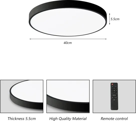 Brilagi-LED Stmívatelné svítidlo POOL SMART LED/48W/230V 40 cm Wi-Fi Tuya+DO čer