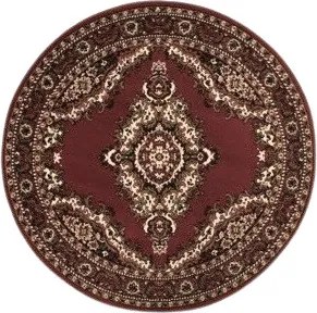TRHÁK: Kusový koberec TEHERAN T-102 brown kruh, 190x190 (průměr) kruh, hnedá, chodba / predsieň, Alfa Carpets