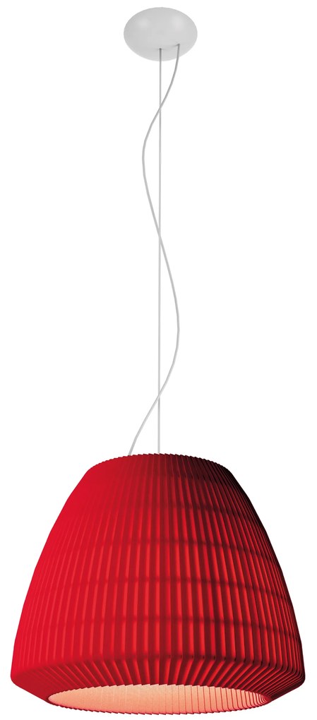 Axo light SPBEL045E27RS Bell 45, závěsné svítidlo z červeného textilu, 1x70W E27, prům. 45cm