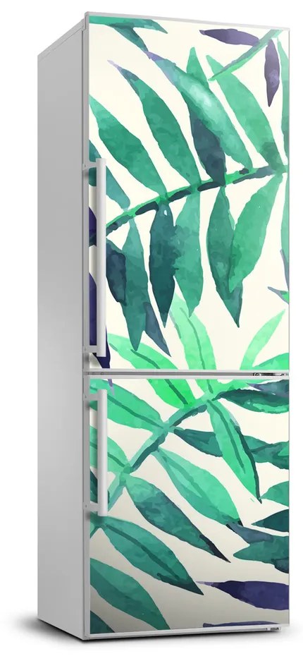 Wallmuralia Fototapeta na ledničku Tropické listí 60x180 cm