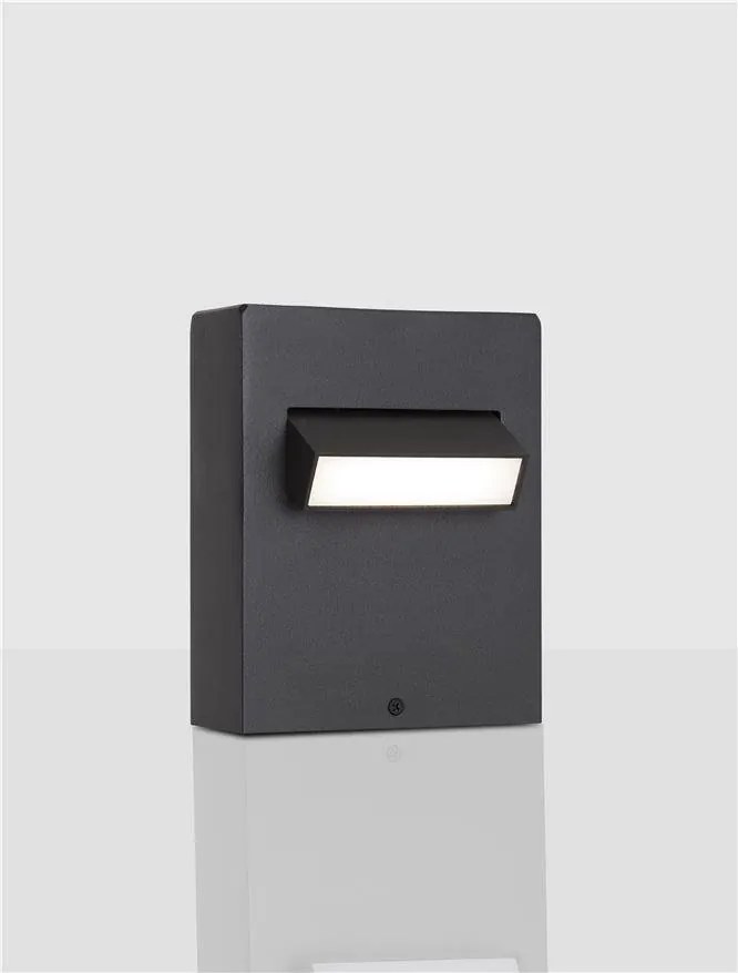 NV 9020925 Venkovní sloupkové svítidlo ZELDA černý hliník a akrylový difuzor proti oslnění LED 6W 3000K 100-240V IP65 - NOVA LUCE