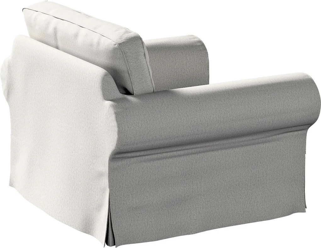 Potah na křeslo IKEA Ektorp barva šedá látka pletený vzor