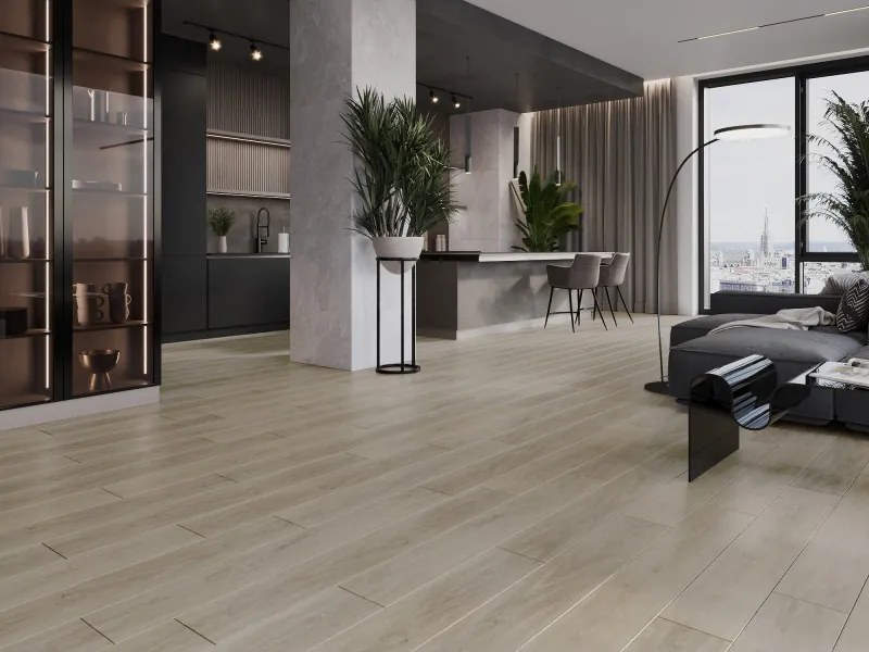 Mexen Parkland vzorek vinylových panelů SPC 6,5 mm, podložka IXPE 1,5 mm, 4 V-drážka, Dub - F1024-S